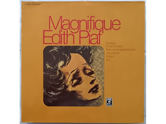 EDITH  PIAF  -  2LP  MAGNIFIQUE  EDITH  PIAF
