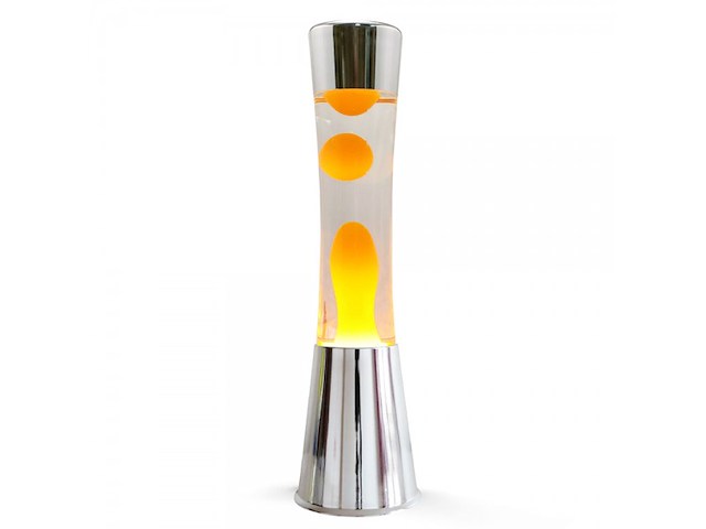 Dekorativna stona Lava Lampa Chrome Yellow