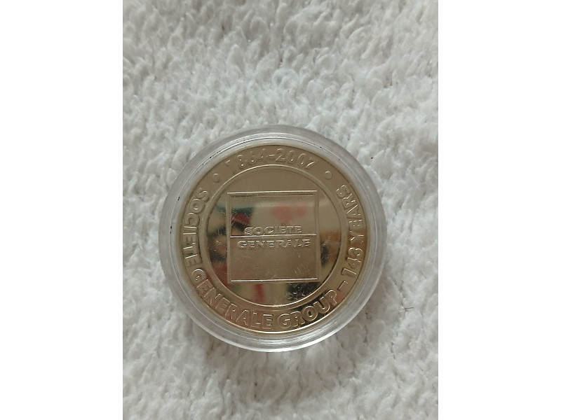 1977 2007 societe generale banka medaljon novcic