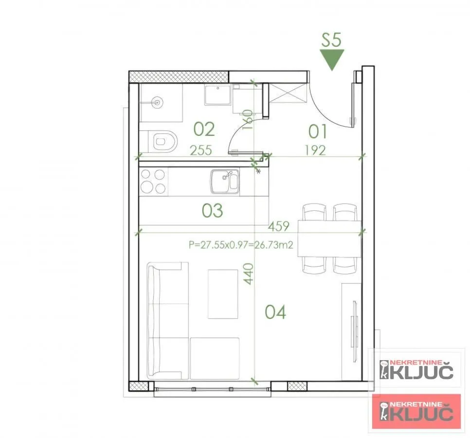 Prodaja, garsonjera, 27m², Telep, Novi Sad Sve Podlokacije