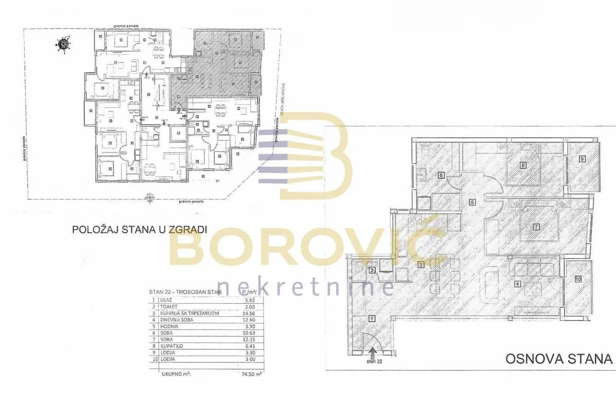 Prodaja, trosoban stan, 74m², Čukarica, Beograd