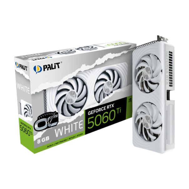 PALIT nVidia GeForce RTX 5060 Ti 8GB 128bit RTX5060Ti WHITE OC 8GB GDDR7 grafička karta