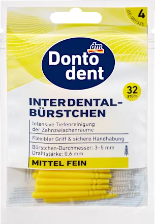Dontodent
Interdentalne četkice za zube ISO 4, 1 kom