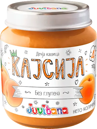 juvitana
Dečija kašica - kajsija, od 4. meseca, 128 g
