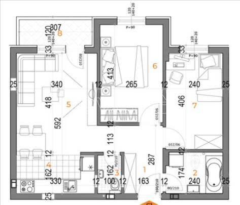 Stan,Novi Sad,Telep,kv: 55.00, € 137100