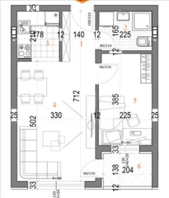 Stan,Novi Sad,Telep,kv: 38.00, € 101440