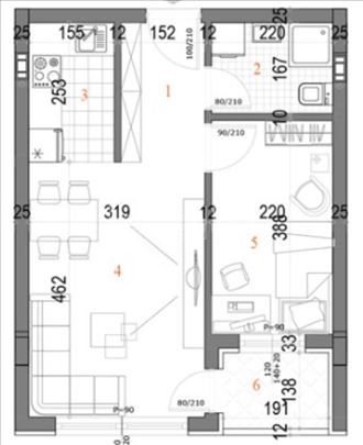 Stan,Novi Sad,Telep,kv: 37.00, € 98700