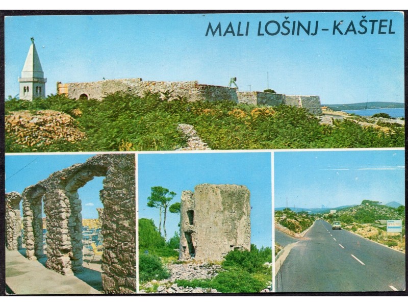168 - Mali Lošinj - Kaštel 1982 - razglednica putovala