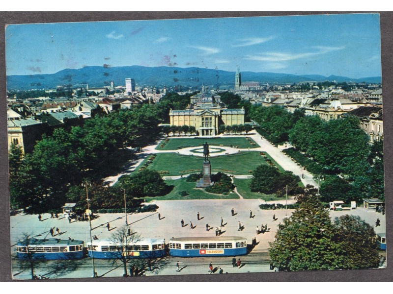 175 - Zagreb 1968 - razglednica putovala