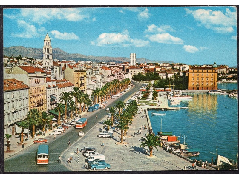 213 - Split 1980 - razglednica putovala