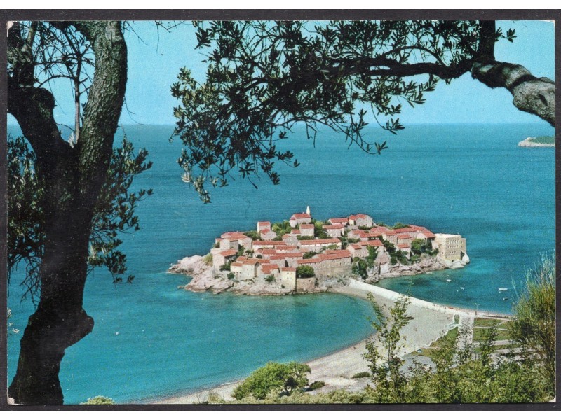 220 - Sveti Stefan 1970 - razglednica putovala