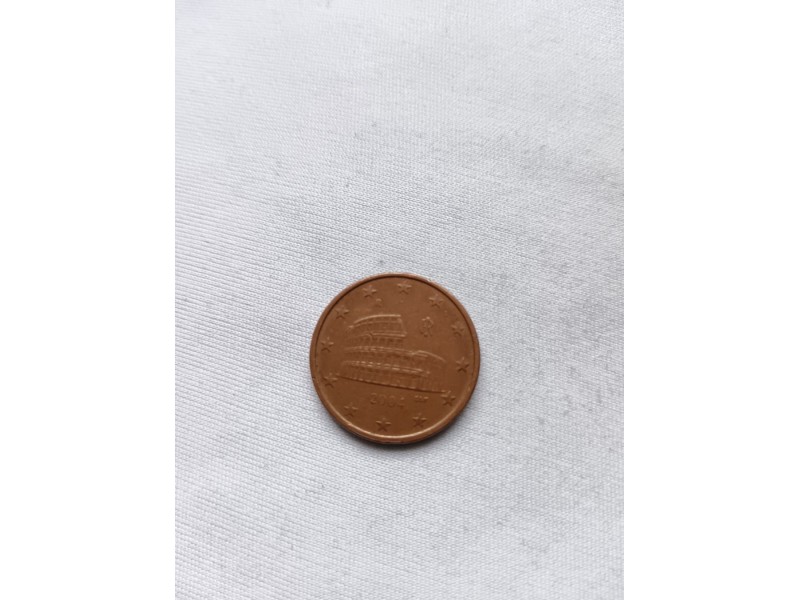 Италија 5 центи,2004 год.