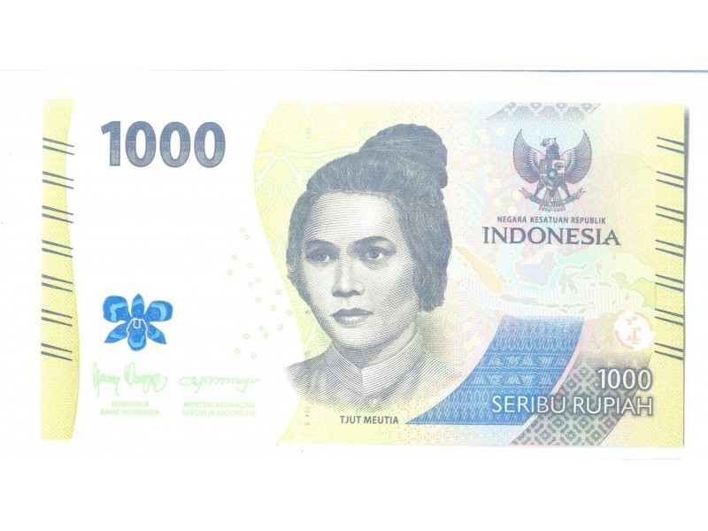 Indonesia 1000 Rupiah 2022 UNC