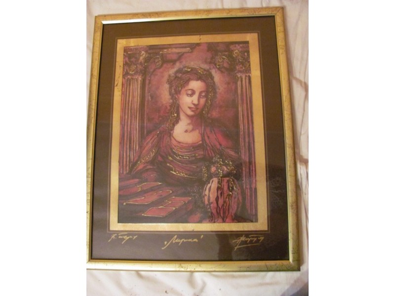SLIKA`LIRIKA` 57 x 44 cm,kombinovana tehnika