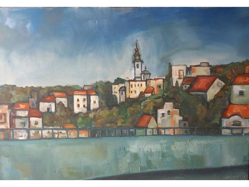 Beograd,ulje na platnu,100 x 70 cm