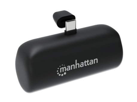 MANHATTAN Powerbank Manhattan 1026336 5000mAh 10W/Black/USB-C