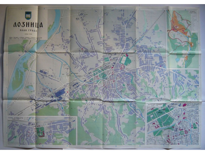 Loznica - plan grada (80x57 cm)