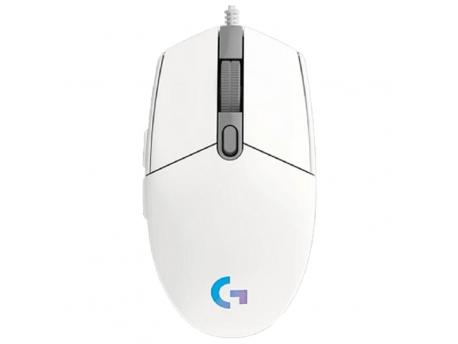 LOGITECH LOGITECH Gejmerski miš G203 LIGHTSYNC (Beli)