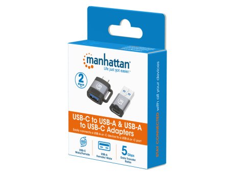 MANHATTAN Adapter Manhattan 356329 USB 3.0 - USB-C M/F - F/M set 2 adaptera