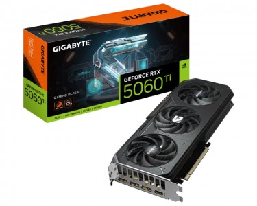 GIGABYTE nVidia GeForce RTX 5060 Ti GAMING 16GB 128bit GV-N506TGAMING OC-16GD rev. 1.0