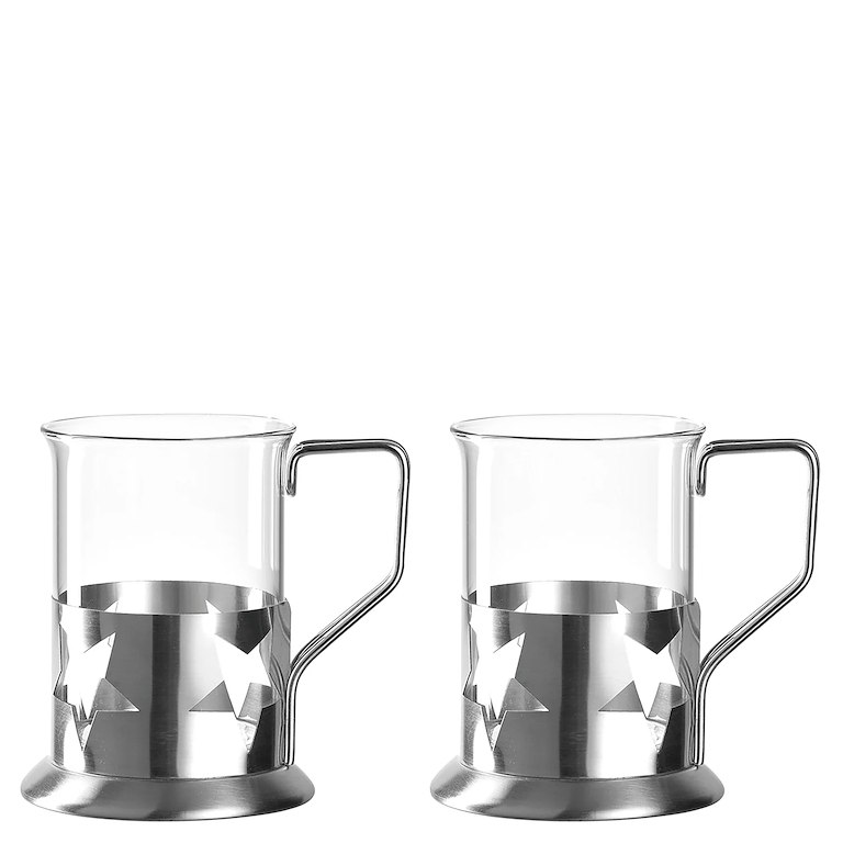 ŠOLJA ZA ČAJ 1/2 – Tea glass LIMITED EDITION 230 ml stars set of 2