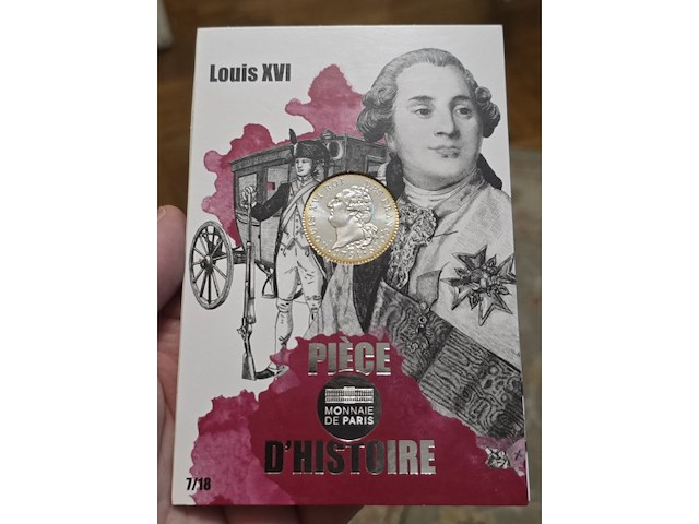 Srebrnjak 10 Euro, Piece d`Histoire - Luj XVI
