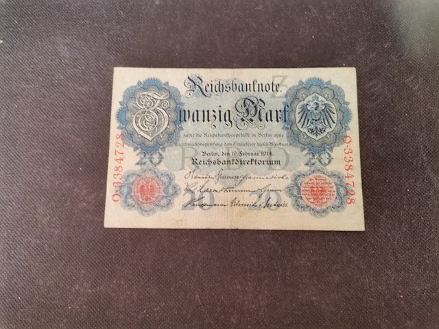 GERMANY 20 MARK 1914 ( 24 )