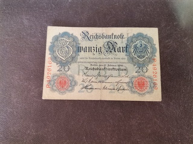 GERMANY 20 MARK 1914 ( 23 )