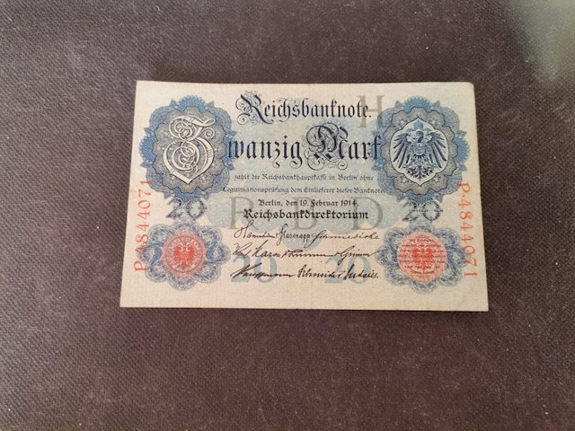 GERMANY 20 MARK 1914 ( 22 )