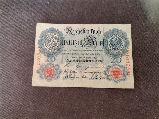 GERMANY 20 MARK 1914 ( 20 )