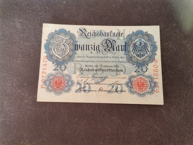 GERMANY 20 MARK 1914 ( 19 )