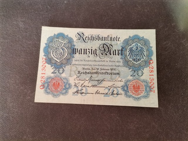 GERMANY 20 MARK 1914 ( 18 )