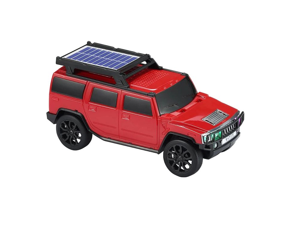 Zvucnik bluetooth WS-696 sa solarnim punjenjem auto crveni (MS)