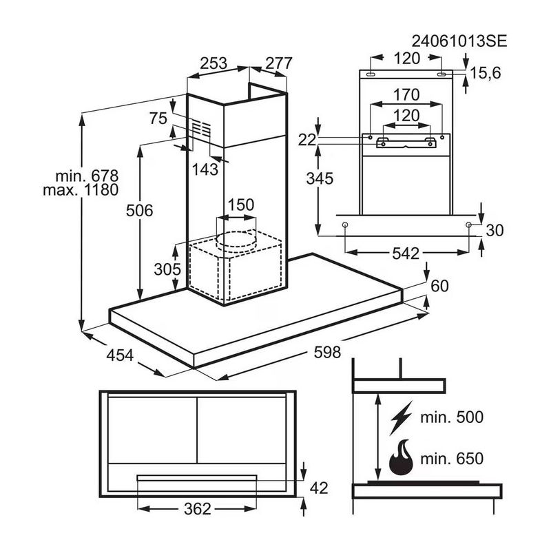 Electrolux aspirator T-oblika LFT816K