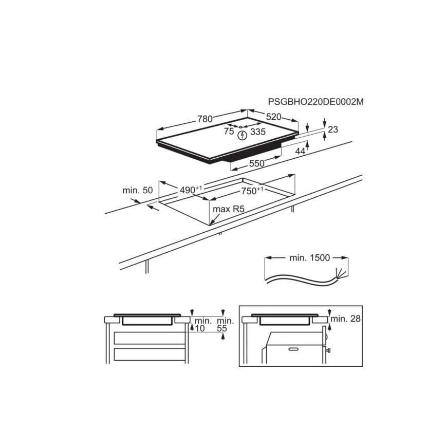 Electrolux ugradna ploča EIV83443CT