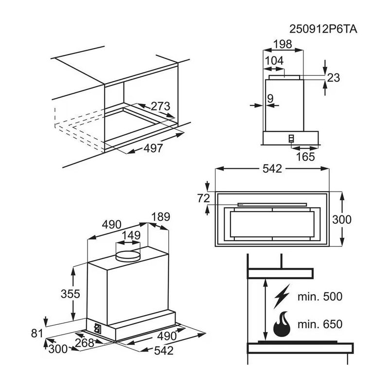 Electrolux ugradni aspirator LFG916K