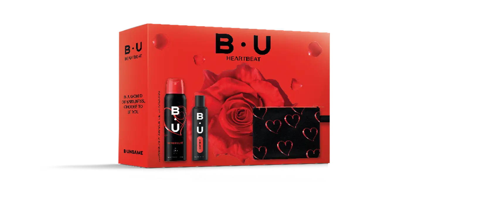 BU HEARTBEAT Ženski parfemski set EDT 50ML + Deo spreј 150ML + Toalet