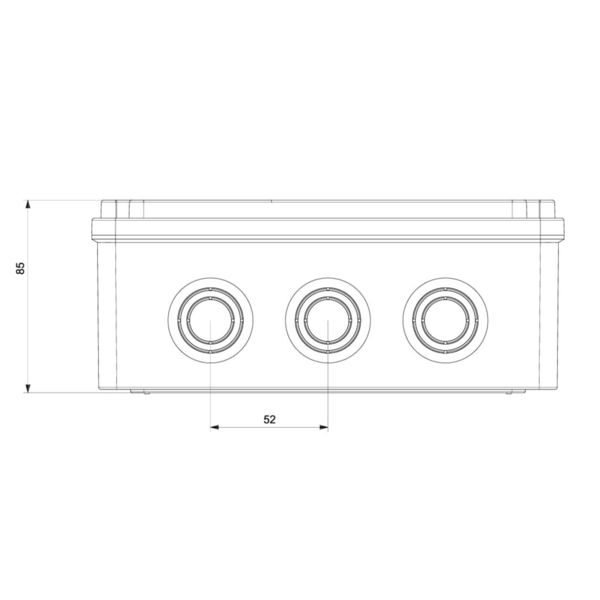 RAZVODNA KUTIJA OG 200x200x80mm PROVIDNI POKLOPAC IP65 ABS MD9066 Adal Pano