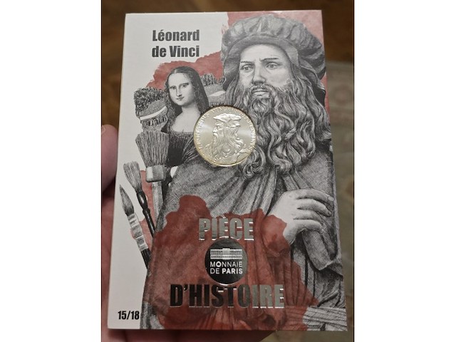 Srebrnjak 10 Euro, Piece d`Histoire - Leonardo da Vinči