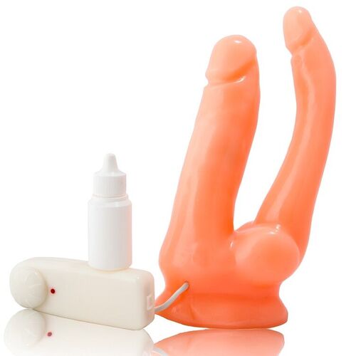 Double penetration vibro dildo