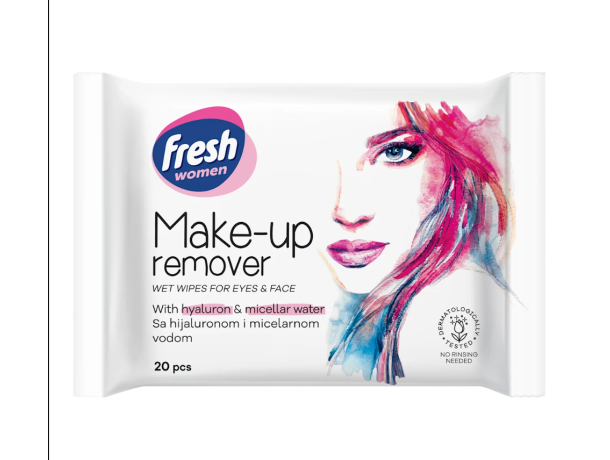 FRESH VLAŽNE MARAMICE MAKE UP HIJALURON 20/1