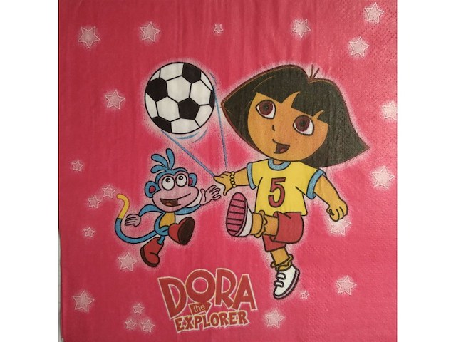 Salveta DM_105 - 33x33cm Devojčice Fudbal Dora Explorer
