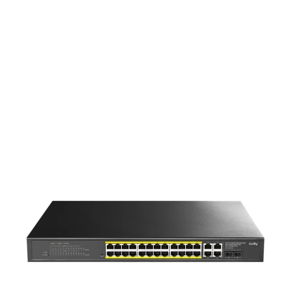 Svič 10/100/1000 24-port Cudy GS1028EPS2 Light Managed PoE+ sa 2x SFP 200W