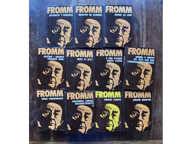 Erich Fromm komplet 12 knjiga