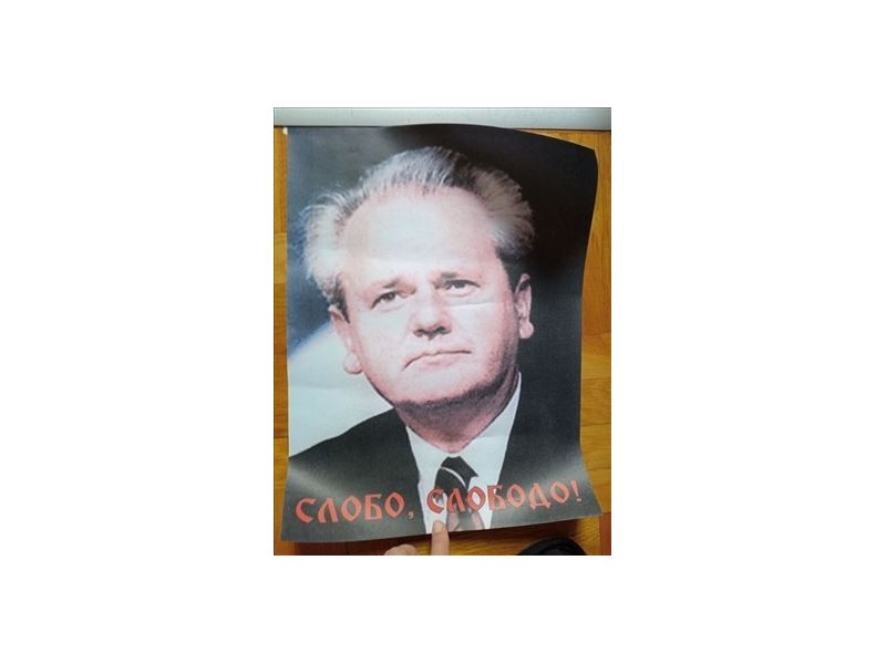 Slobodan Milosevic predsednik Srbije poster SPS