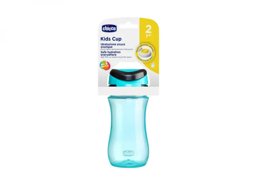 CHICCO ČAŠA SA PREKLOPNOM RUČKOM 350ML,24M+,PLAVA