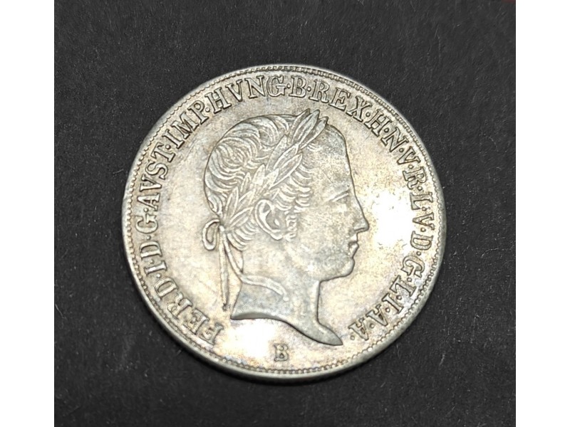 Austrijsko carstvo - 20 kreuzers 1846 B UNC Detalji
