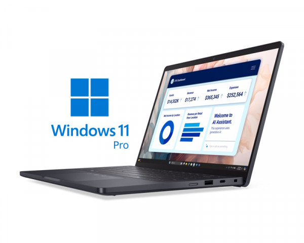 DELL Pro 13 Premium (QHD+ Touch 500nits, Core Ultra 7 268V, 32GB, 512GB SSD, Backlit, FP, Win 11 Pro)