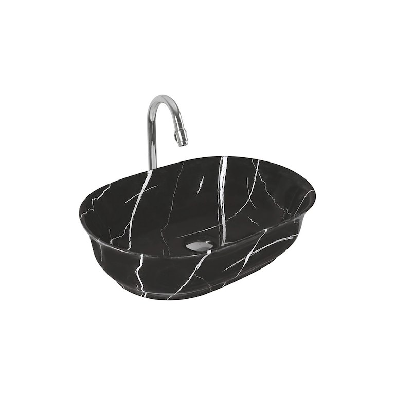 MAG‑70 NADGRADNI LAVABO 55,5×39 CM – CRNA SANITARNA KERAMIKA