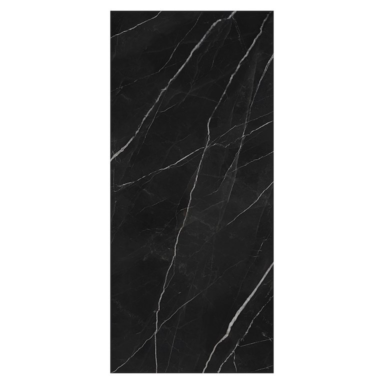 SHIRA BLACK 120×280 PORCELANSKA PLOČA – CRNI MERMER VISOKI SJAJ